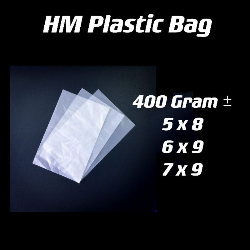HM Plastic Bag / Transparent Plastic Bag / Bungkus Plastik Beg | Shopee ...