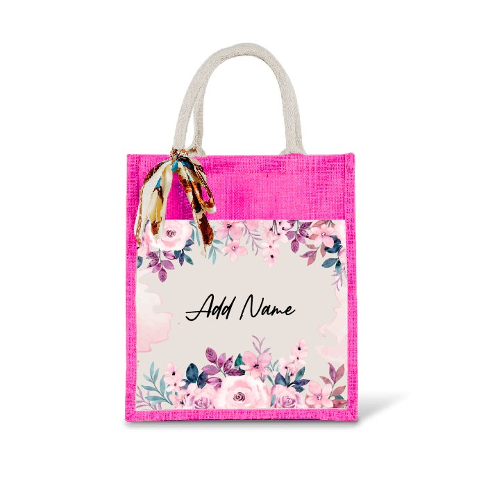 [BAG SULAM NAMA] JUTE BAG SLING TOTE CANVAS BAG MEDIUM SIZE ...