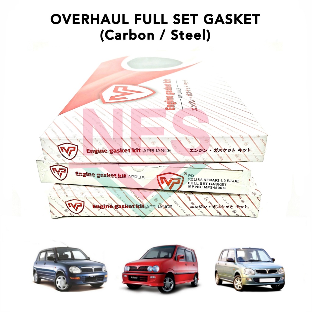 Overhaul Full Set Gasket (Carbon Graphite / Metal Steel) Kenari ...