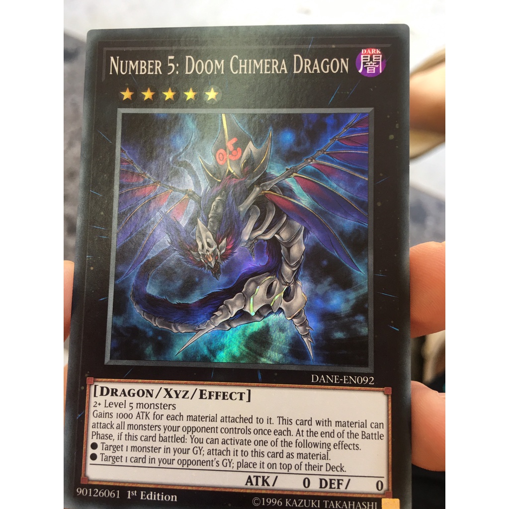 Yugioh Card Number 5: Doom Chimera Dragon DANE Super Rare | Shopee Malaysia