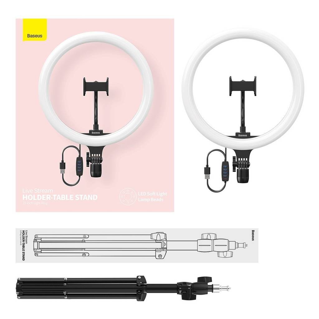 [ Local Ready Stocks ] Baseus Live Stream Holder-floor Stand with 12 ...