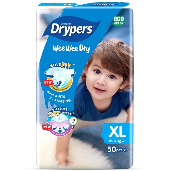 Drypers Wee Wee Dry Mega - ALL SIZE | Shopee Malaysia