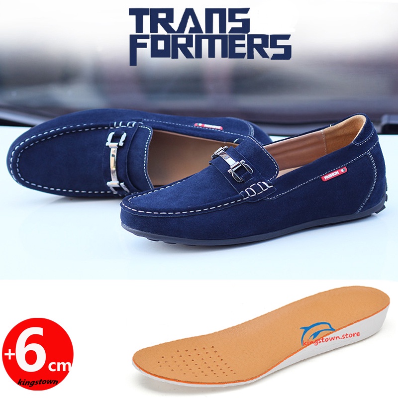 Men Loafers Lift Sneakers Elevator Height Increase Shoes for Man High ...