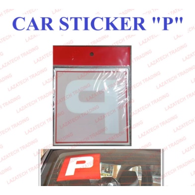 👍 CAR STICKER P (KERETA) | Shopee Malaysia