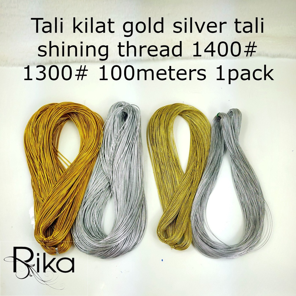 Tali kilat gold silver tali shining thread BD11920A 1400# 1300 ...