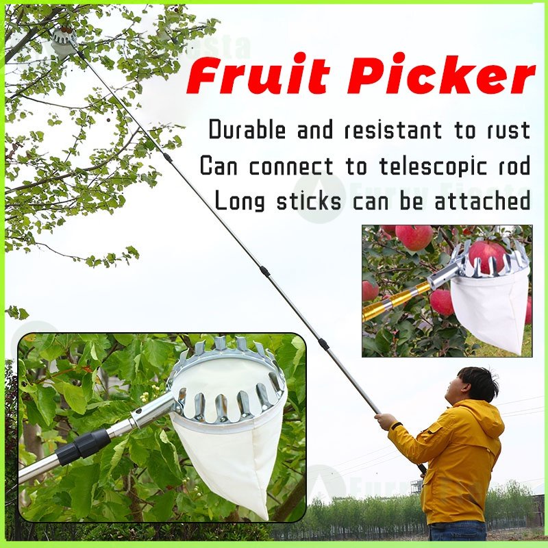 Metal Fruit Picker Package Pengait Buah High-altitude Fruit Tree ...