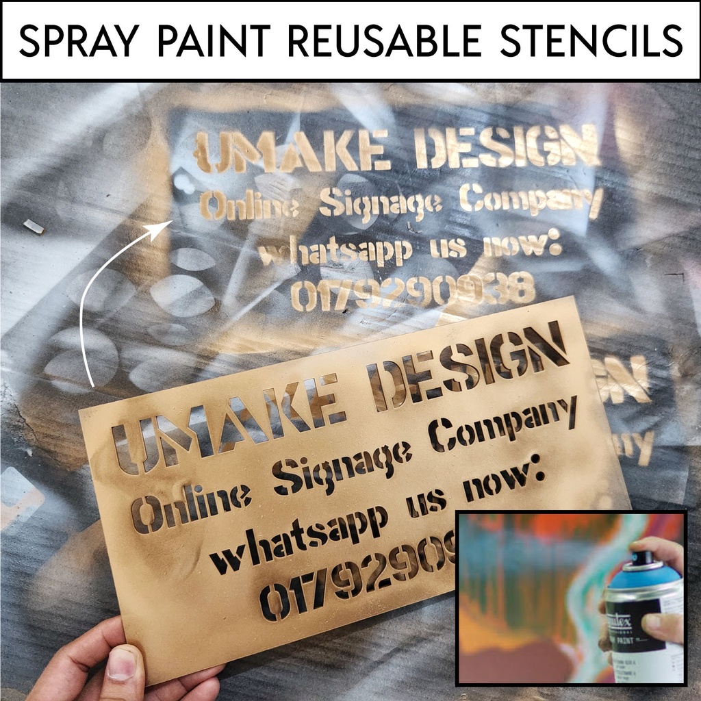 Customized Spray Paint Reusable Stencil board for Spray custom cutting ...