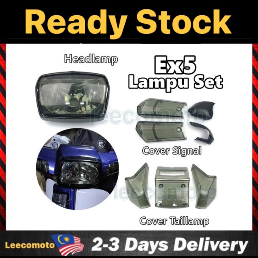 EX5 DREAM EX5 FRONT Signal Set Lampu belakang / Lampu Depan Tinted Black Smoke Head Lamp Tail ...