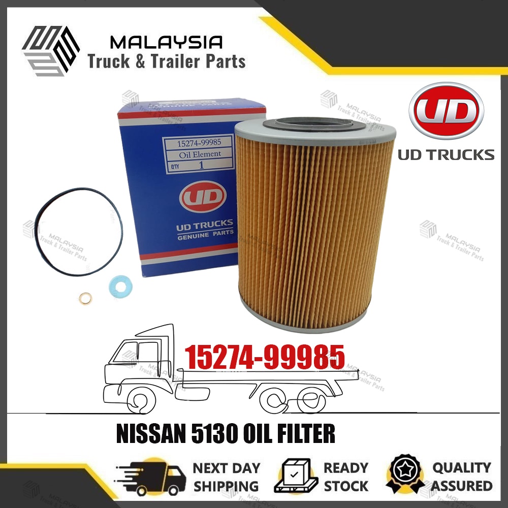 (ORIGINAL) NISSAN 5130 OIL FILTER 15274-99985 UD MinyakOil filter 15274 ...