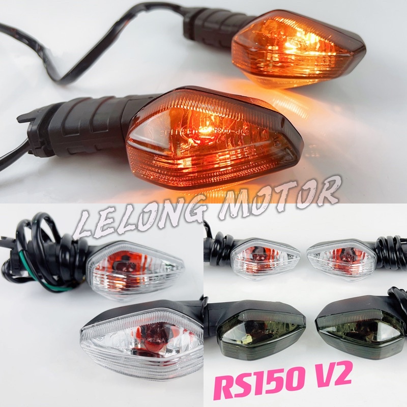HONDA RS150 RS150 V2 FRONT REAR SIGNAL ASSY SIGNAL LAMPU BELAKANG | Shopee Malaysia