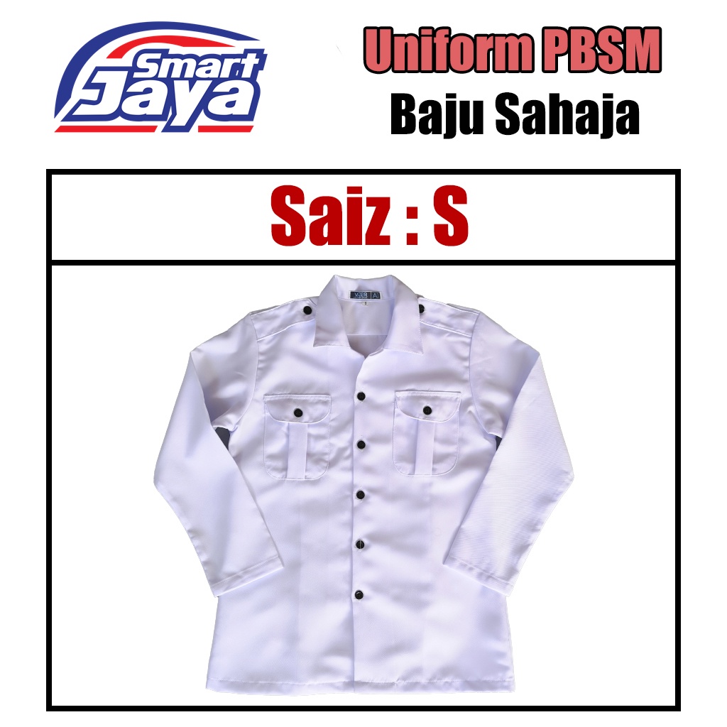 Kemeja Persatuan Bulan Sabit Merah Putih Lengan Panjang/Uniform PBSM ...