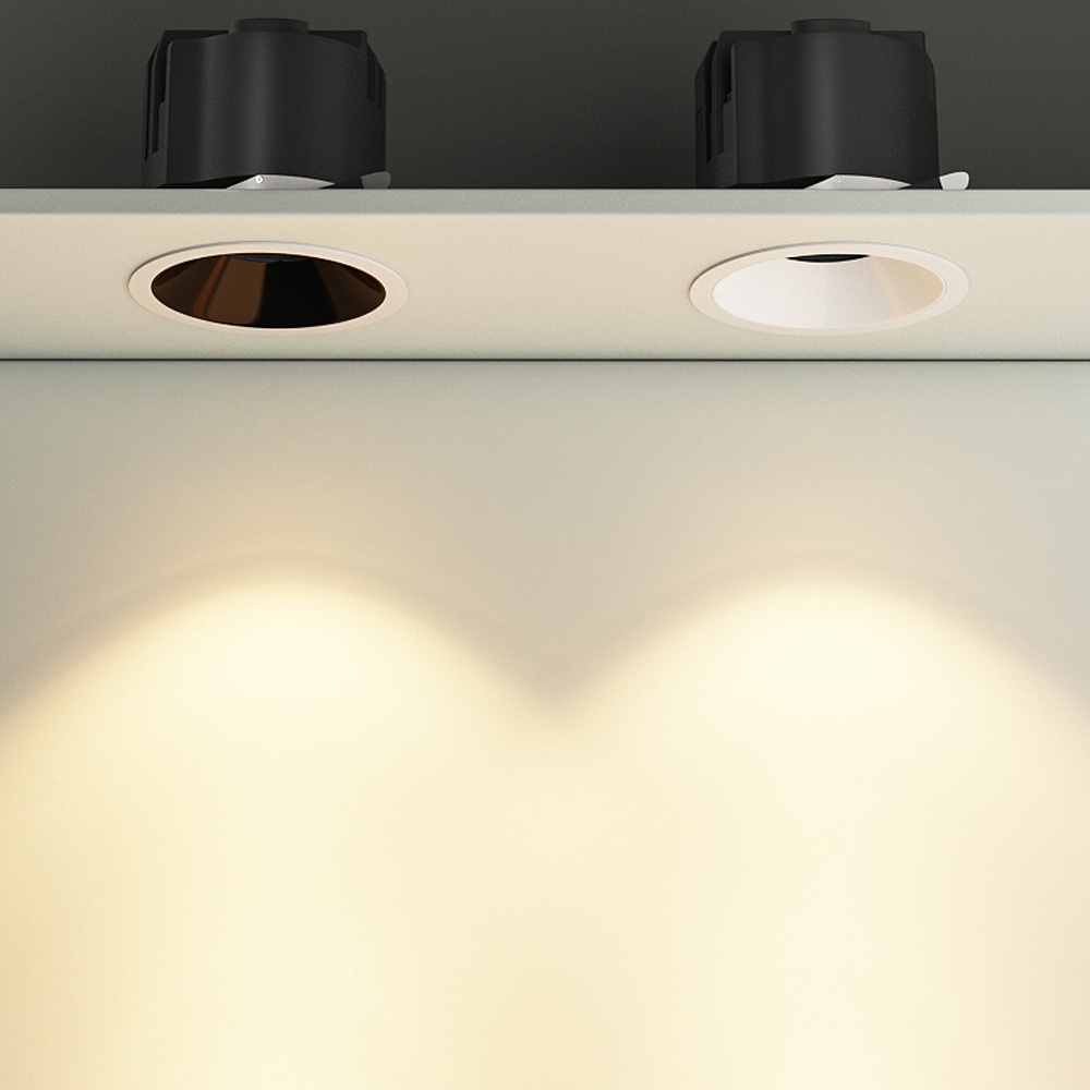 LED Recessed Eyeball Spotlight Round COB Downlight 12W 20W 3000K/4000K ...