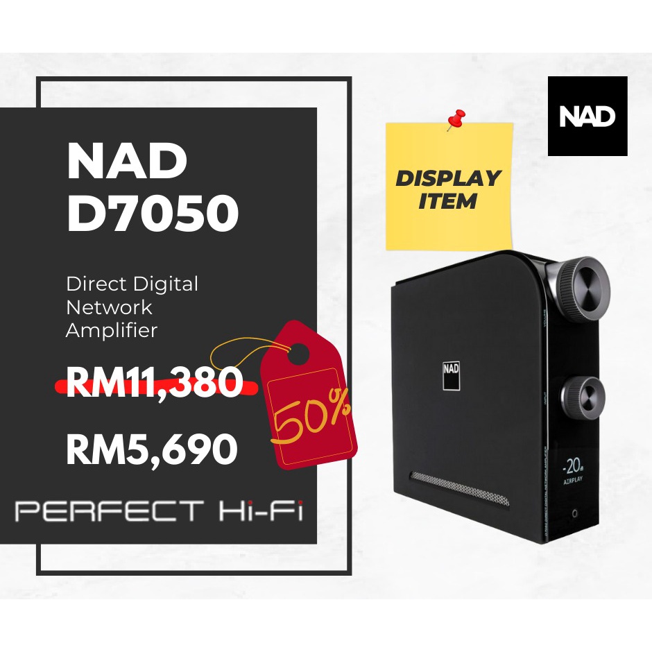 NAD D7050 Direct Digital Network Amplifier (Display item) | Shopee Malaysia