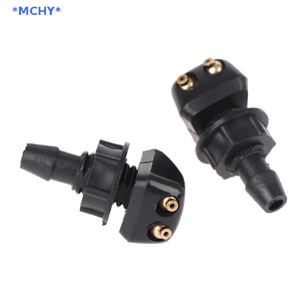 MCHY> 2X Universal Car Front Windscreen Washer Jet Wiper Nozzle Water ...