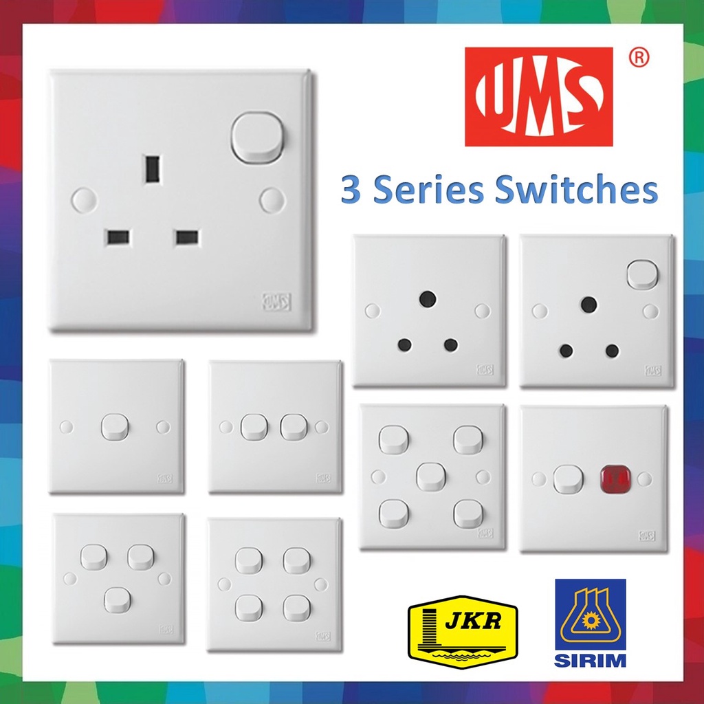 UMS 3 Series Switch & Socket / Suis plug socket / 13A Switch Socket ...