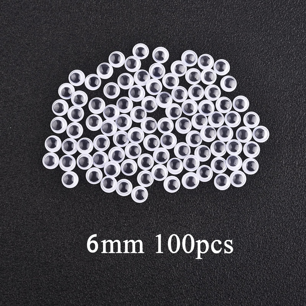 DIY Movable Eyes Simulation Animal Eyeball Black White Color Self ...