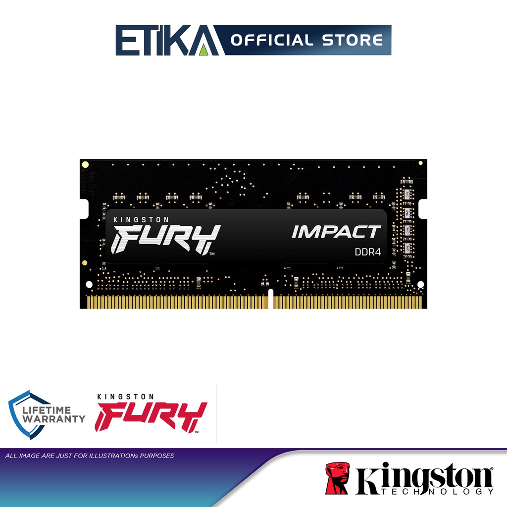 Kingston FURY Impact DDR4 3200 MHz Notebook Laptop Memory SODIMM Gaming RAM | Shopee Malaysia