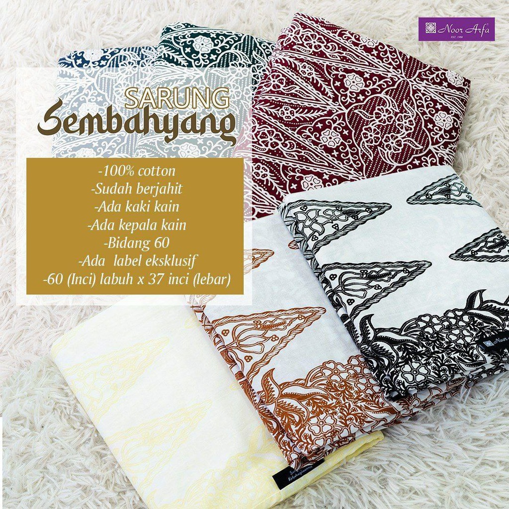 Noor Arfa Sarung Sembahyang Kain Sembahyang Kain Solat | Shopee Malaysia