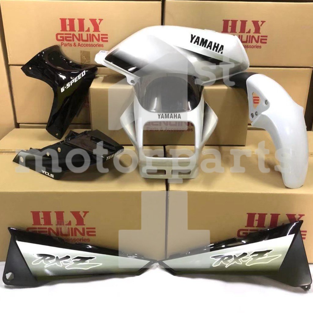 💥RXZ HLY BODY COVER SET COVERSET Y964 HITAM PUTIH WITH BUBBLE WRAP💥 ...
