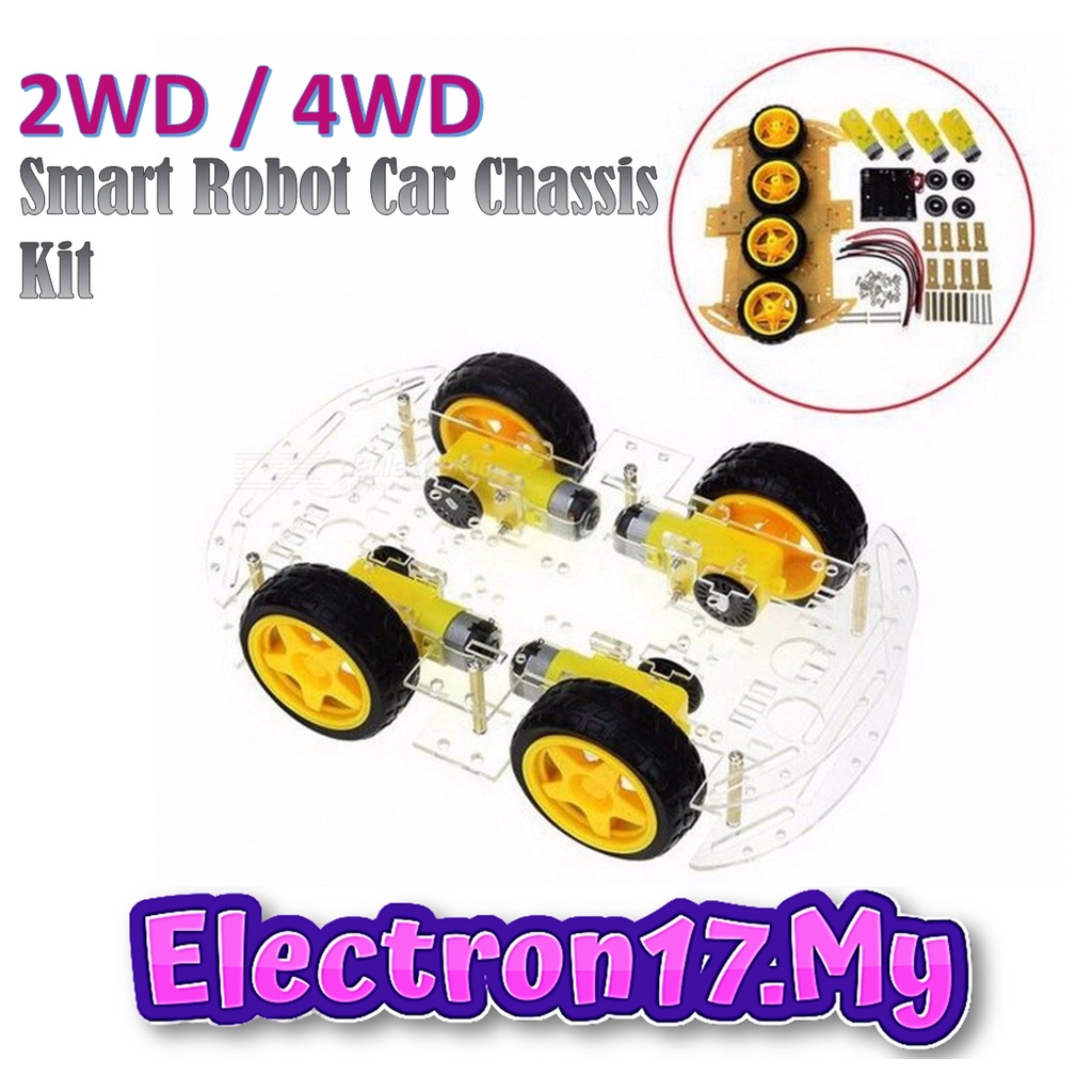 2WD 4WD Arcylic Single / Double Layer DIY Smart Robot Car Chassis Kit ...