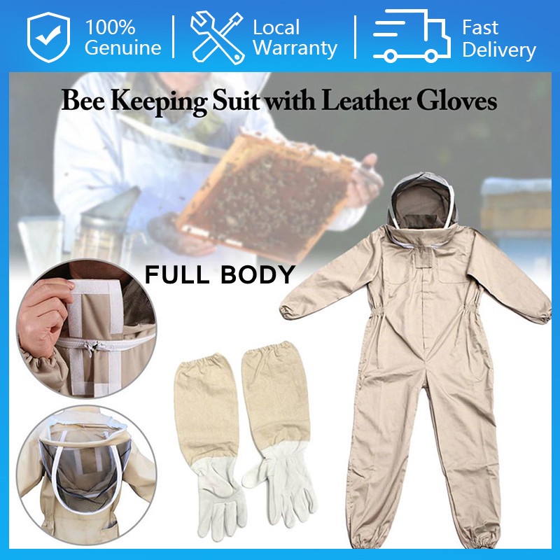 Professional Full Body Beekeeping Bee Keeping Suit With Gloves Anti Bee ...