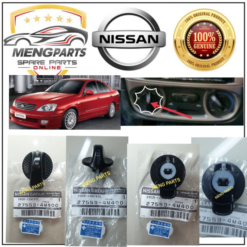 ORIGINAL NISSAN SENTRA N16 2001Y AIR COND SWITCH KNOB 27559-4M400 ...