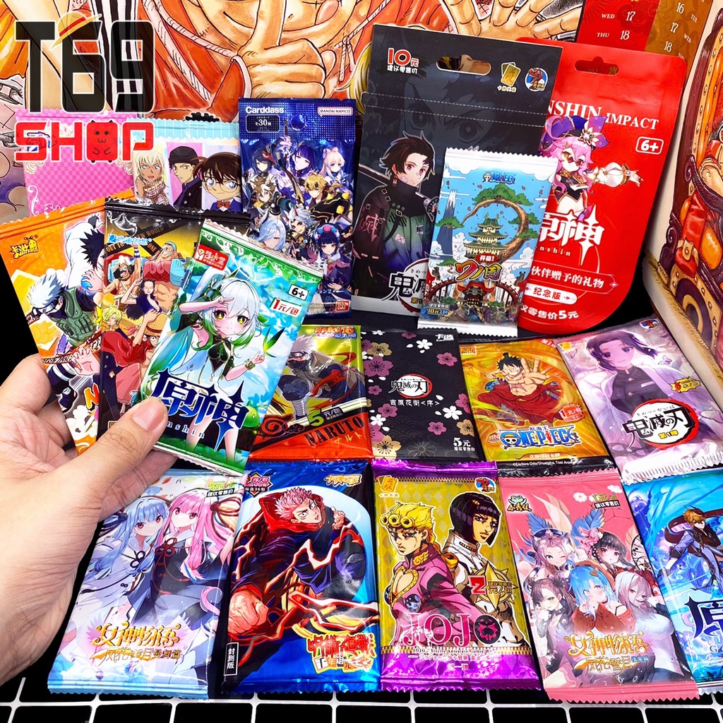 Pack of Anime character cards with many models of Genshin Impact, One ...