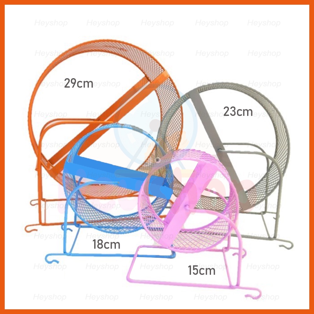Small Animal Silent Metal Wheel 15cm/18cm/23cm/29cm - Hamster Sugar Glider Hedgehog Toy Running ...