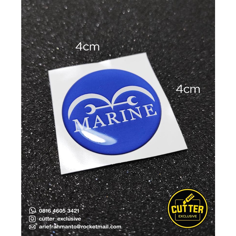 One piece MARINE LOGO resin sticker emblem | Shopee Malaysia