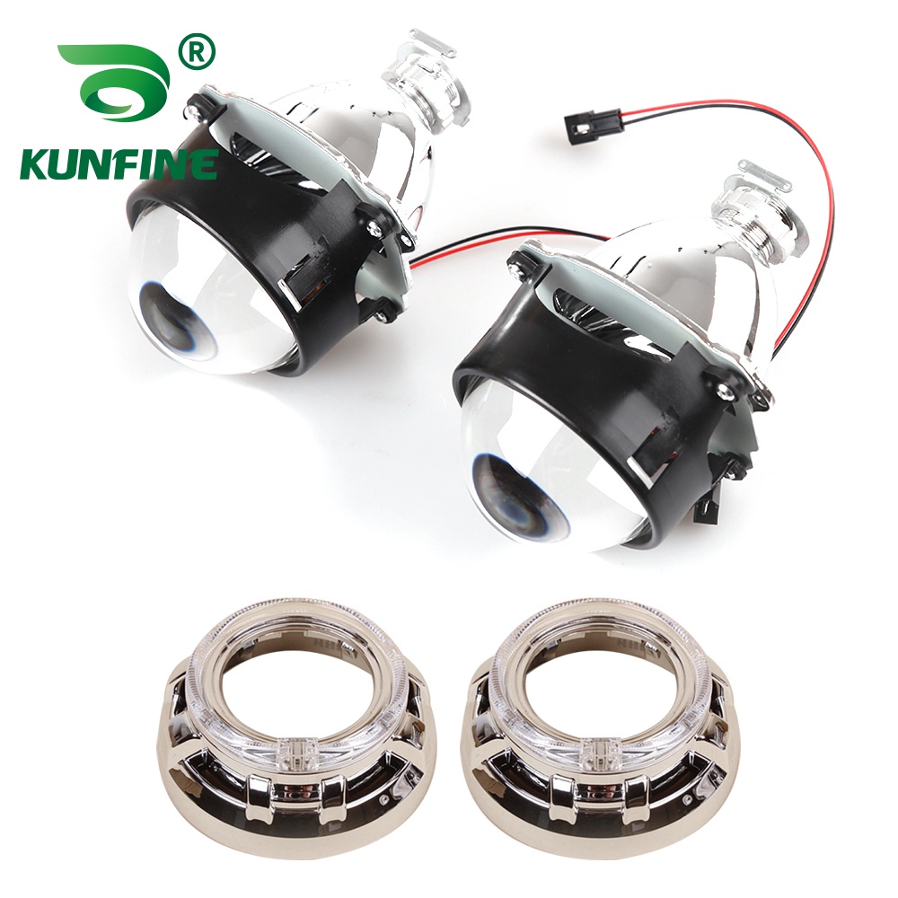 3.0 Inch Car Bi-Xenon HID Projector Lens Kit with Cayenne shroud Angel ...