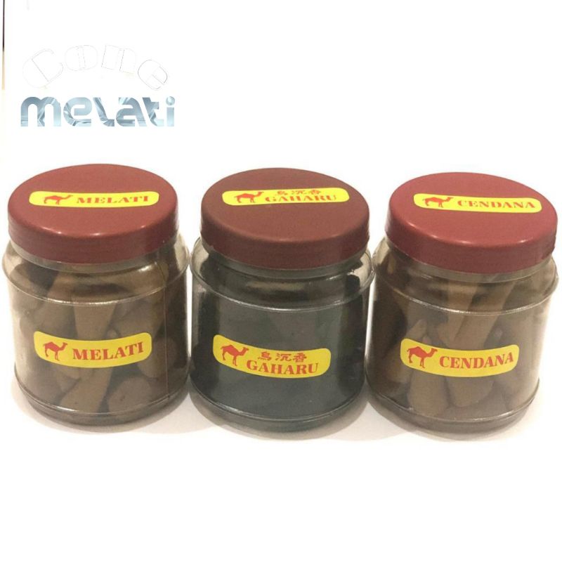 Cone Cone Jar Incense 3 Variants of Sandalwood and Jasmine Agarwood ...