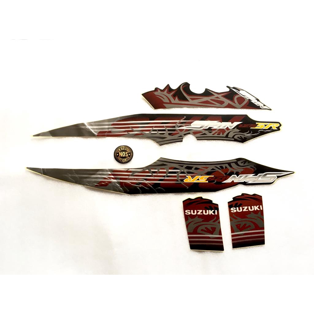 HITAM MERAH Striping STICKER STICKER STICKER LIST LIS LES BODY SUZUKI ...