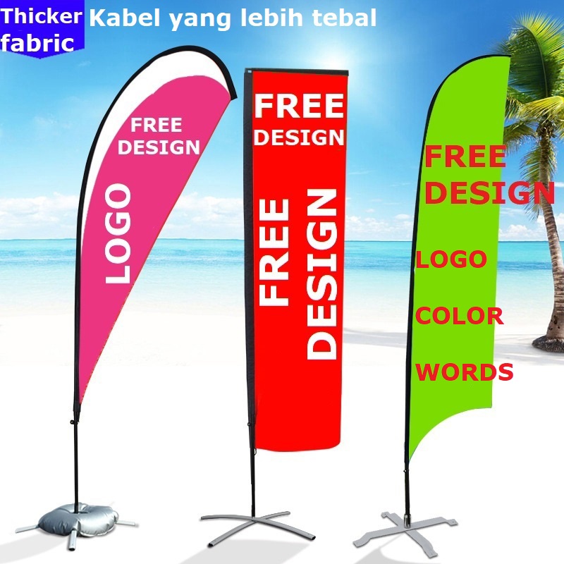 FREE DESIGN!! Sand flag/beach flag/feather flag/wind flag-customized ...