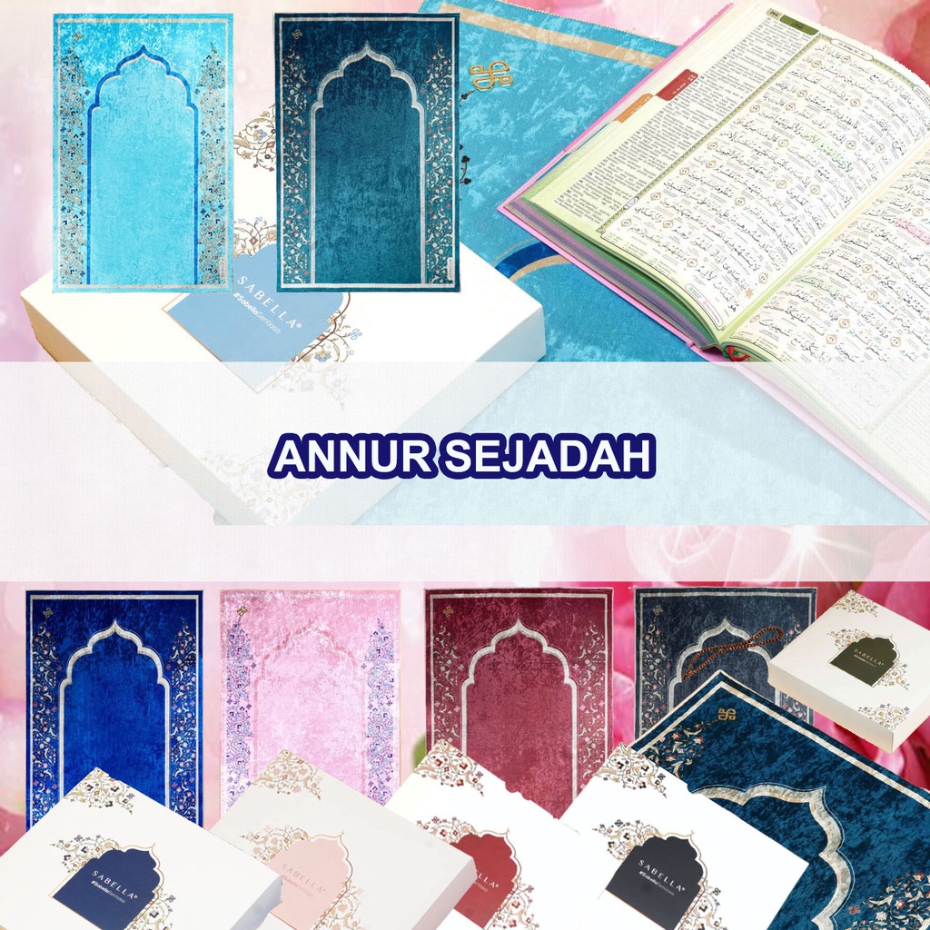 SEJADAH SOLAT / PRAYER MAT ANNUR WITH BOX HADIAH SPECIAL GIFT UNTUK ...
