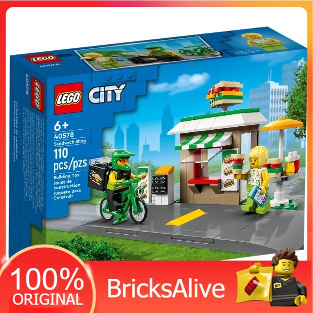 [BricksAlive] LEGO CITY Sandwich Shop Exclusive Set 40578 | Shopee Malaysia