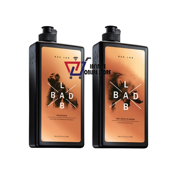 BAD LAB Shampoo (400ml) (Fearless Soothing Anti-Dandruff / Too Cold to ...