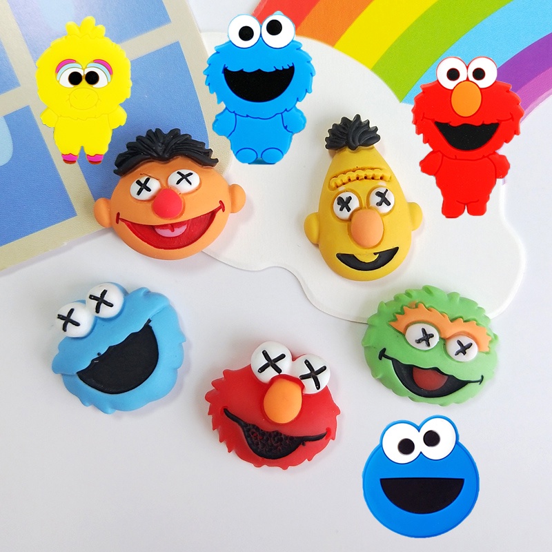 Cute Cookie Monster Croc Jibbits Anime Sesame Street Jibitz Croc Charm ...