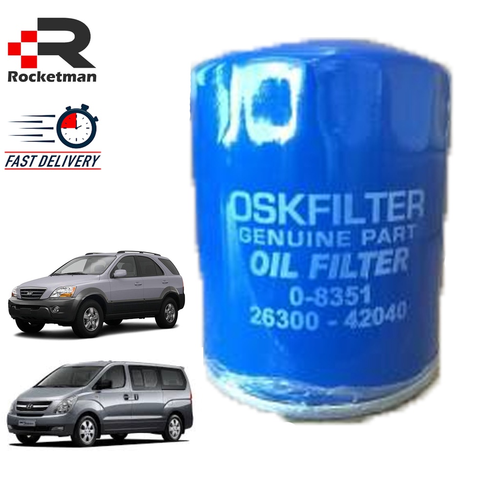 OSK OIL FILTER HYUNDAI STAREX SORENTO (O-8351)(26300-42040) | Shopee ...