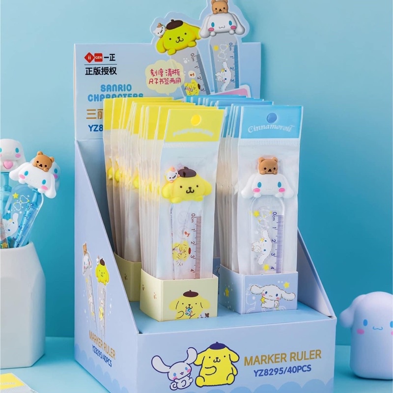 Sanrio Shanghai 3D Cinnamoroll Pompompurin 12cm Transparent Bookmark ...