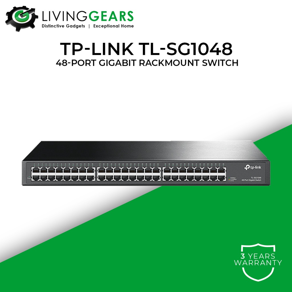 TP-LINK TL-SG1048 10/100/1000 MBPS 48 PORT NETWORK SWITCH | Shopee Malaysia