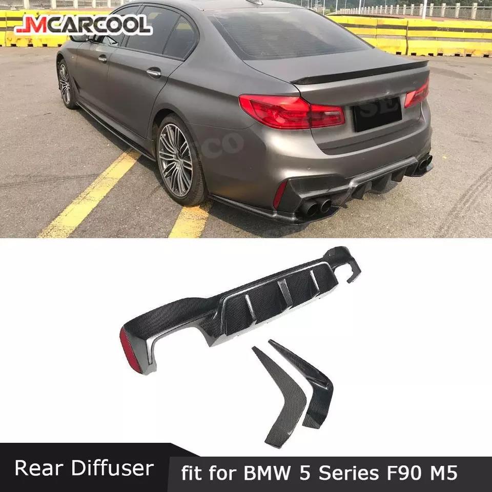 For BMW 5 Series F90 M5 2017- 2020 Dry Carbon Fiber Rear Diffuser Lip ...