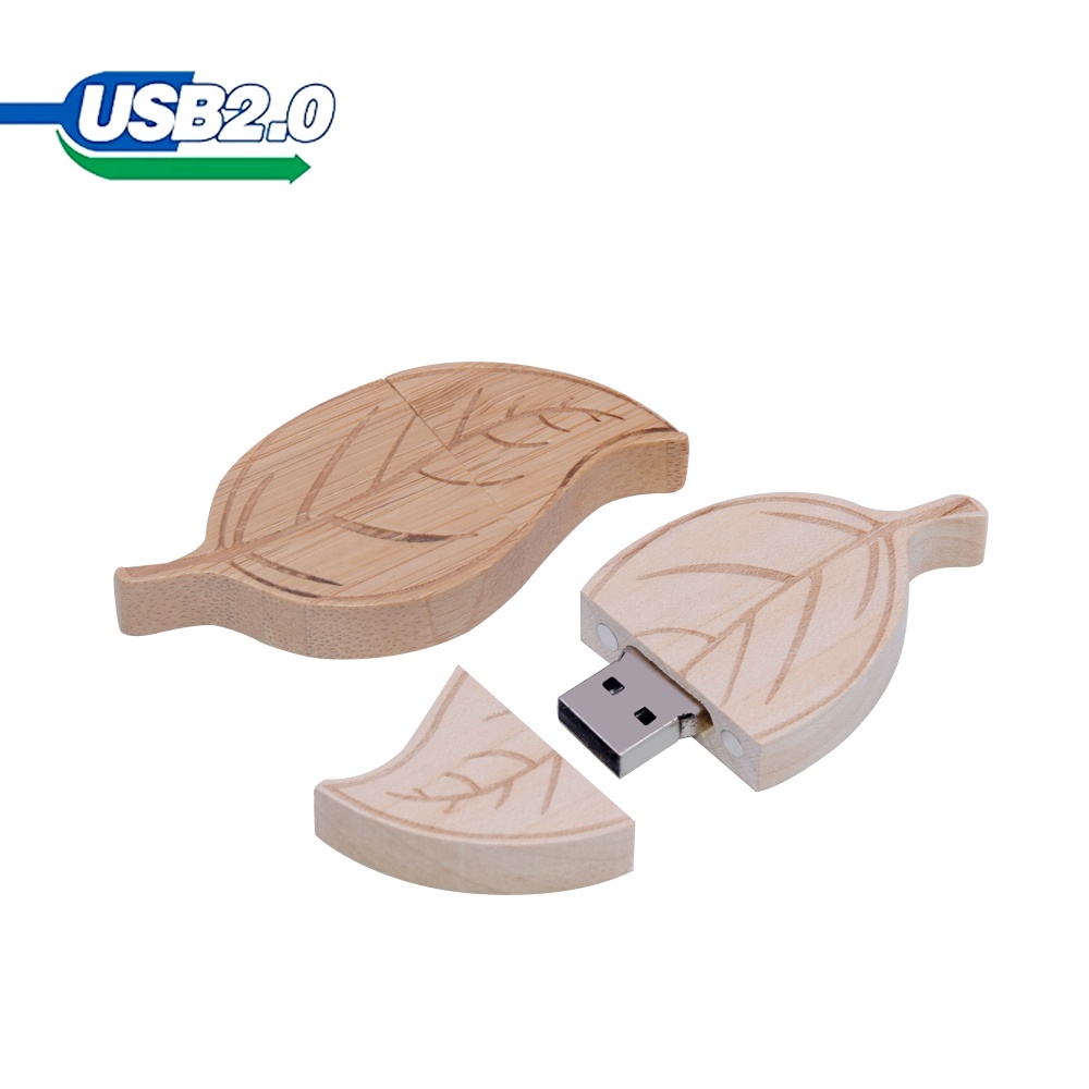 Wooden usb flash drive2.0 leaves shape usb flash memory stick 4GB 8GB 16GB 32GB 64GB 128GB USB ...
