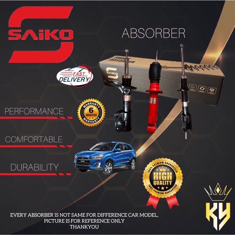 SAIKO ABSORBER MITSUBISHI ASX SIX MONTH WARRANTY | Shopee Malaysia