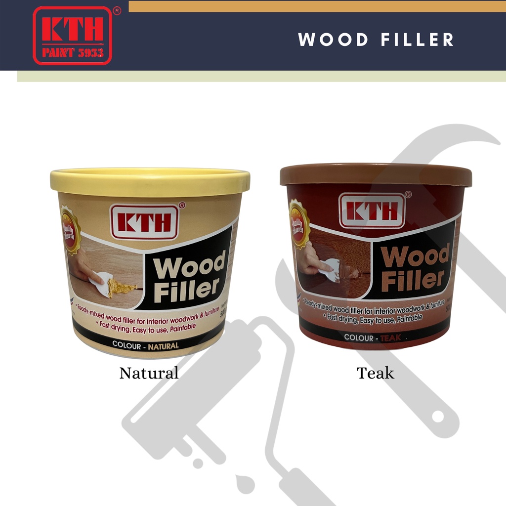 KTH/SCP Wood Filler 500g 1.5kg Filling Cracks Wood Hole Wood Lining ...
