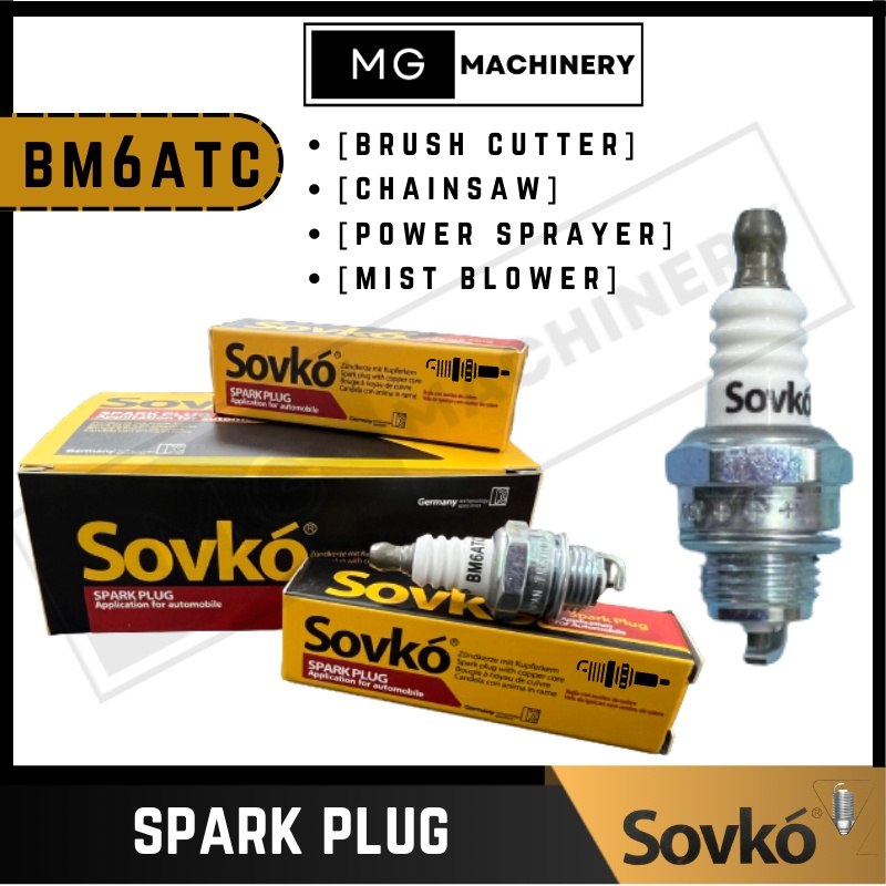 SOVKO Spark Plug (Brush Cutter Mesin Rumput Chainsaw Mesin Gergaji ...