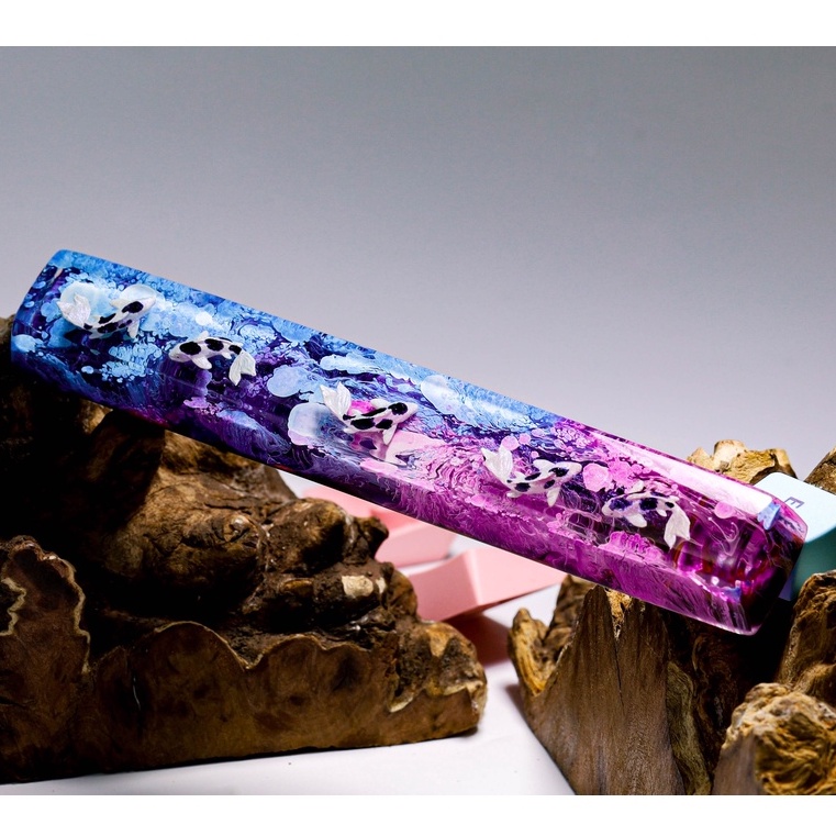 Purple and blue koi fish spacebar Keycap, beautiful koi fish keyboard ...