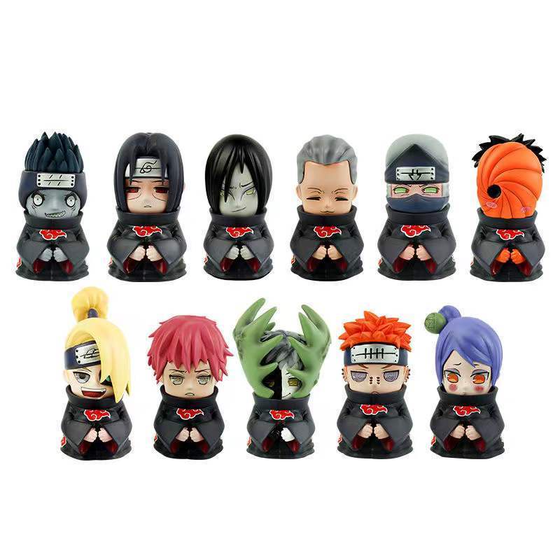 Palm Series Naruto Full Set of Q Version Akatsuki Deidara Sasori Pain ...