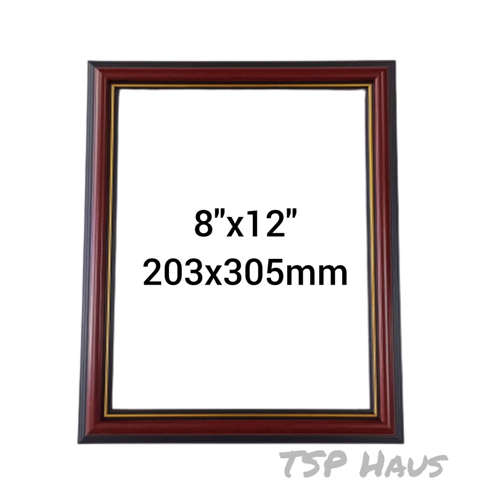 6R|8R|A4|10R|11R|12R|A3 Maroon PS Photo Frame Wall Hanging Bingkai ...