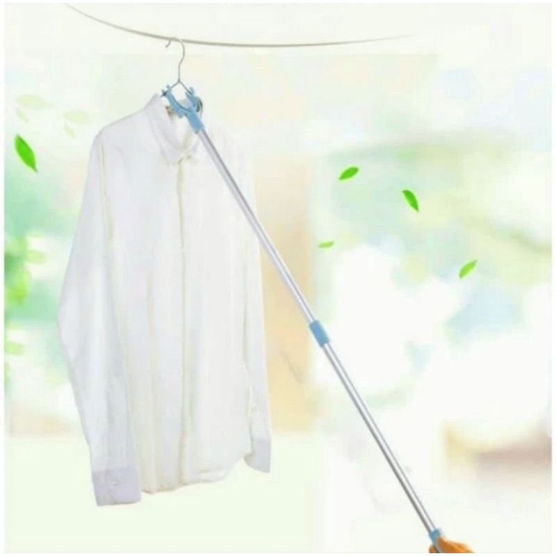 Flexible Clothesline Stick Clothes Hook, Clothes Drying Stick/Magic ...