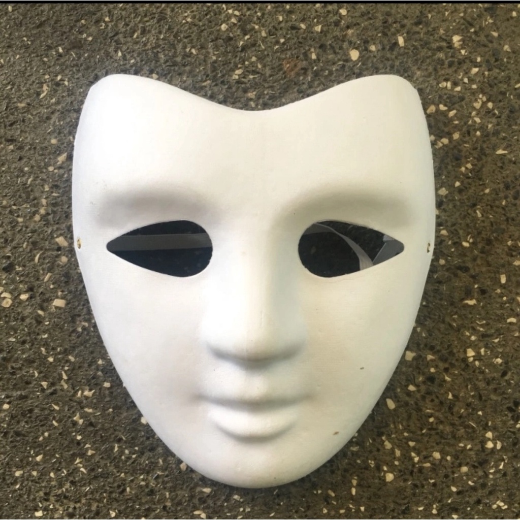 Plain mask without forehead to draw | Shopee Malaysia